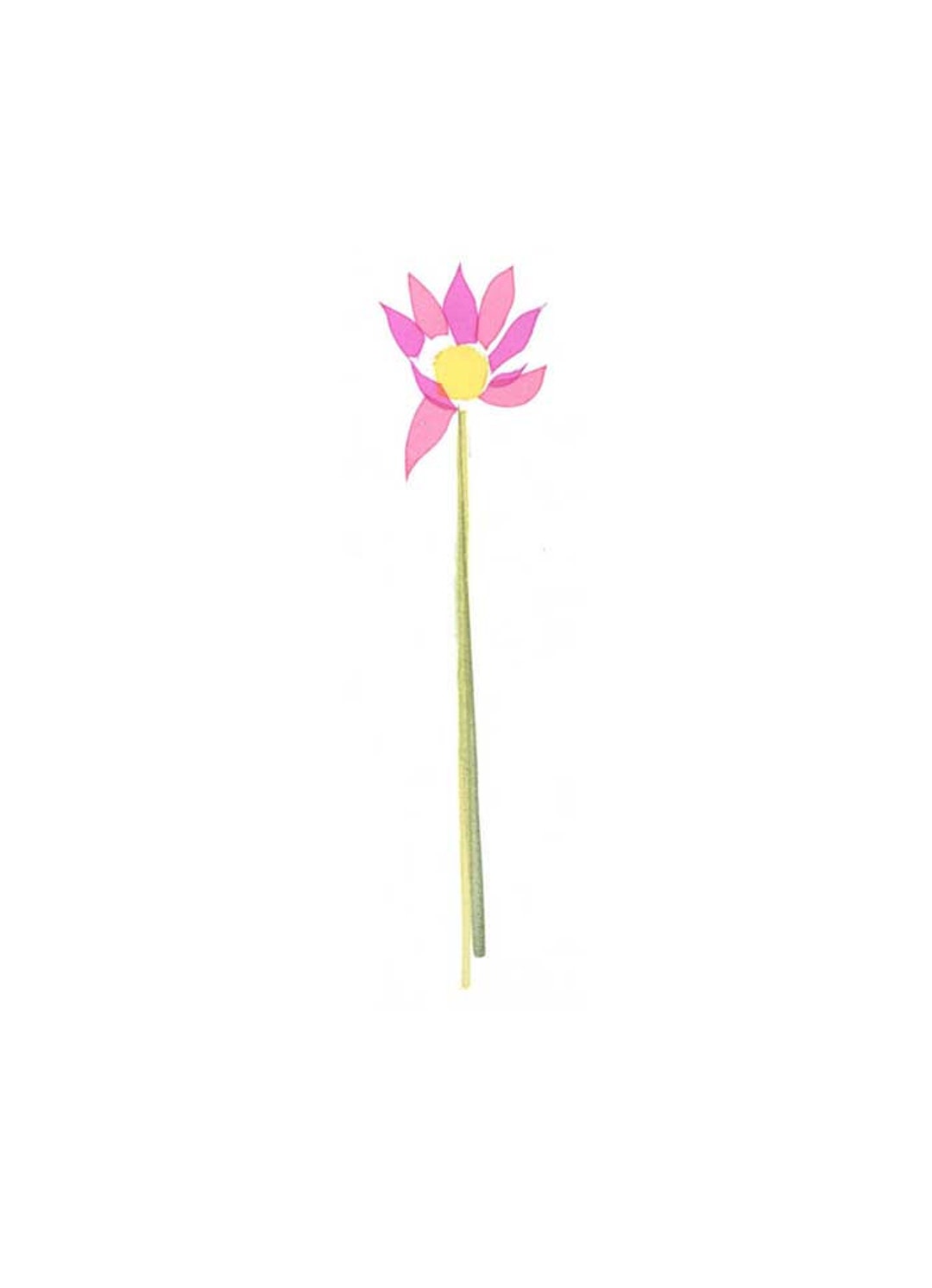 Lotus Flower Card Lotus Note Cards Floral Note Card Flower - Etsy