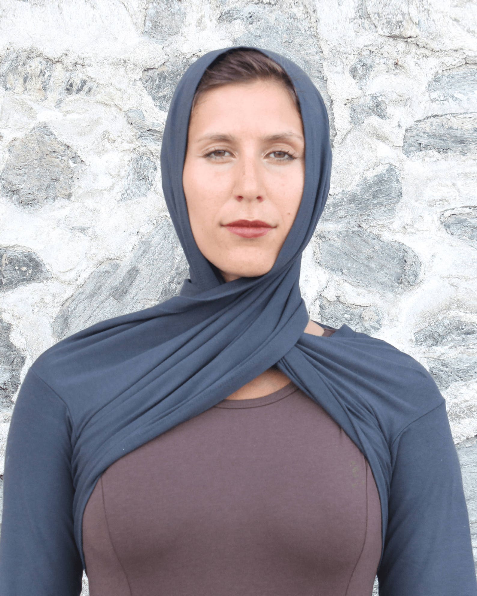 Gray Bolero Shrug, Gray Shrug Long Sleeve, Shrug With Thumbholes ...