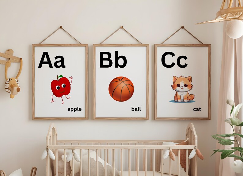 Alphabet Poster, Montessori, ABC Print, Classroom Posters, Homeschool ...