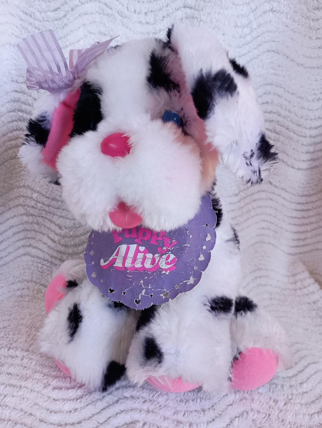 Vtg 1991 Kenner Puppy Alive Dalmatian Stuffed Animal Plush W/bib ...