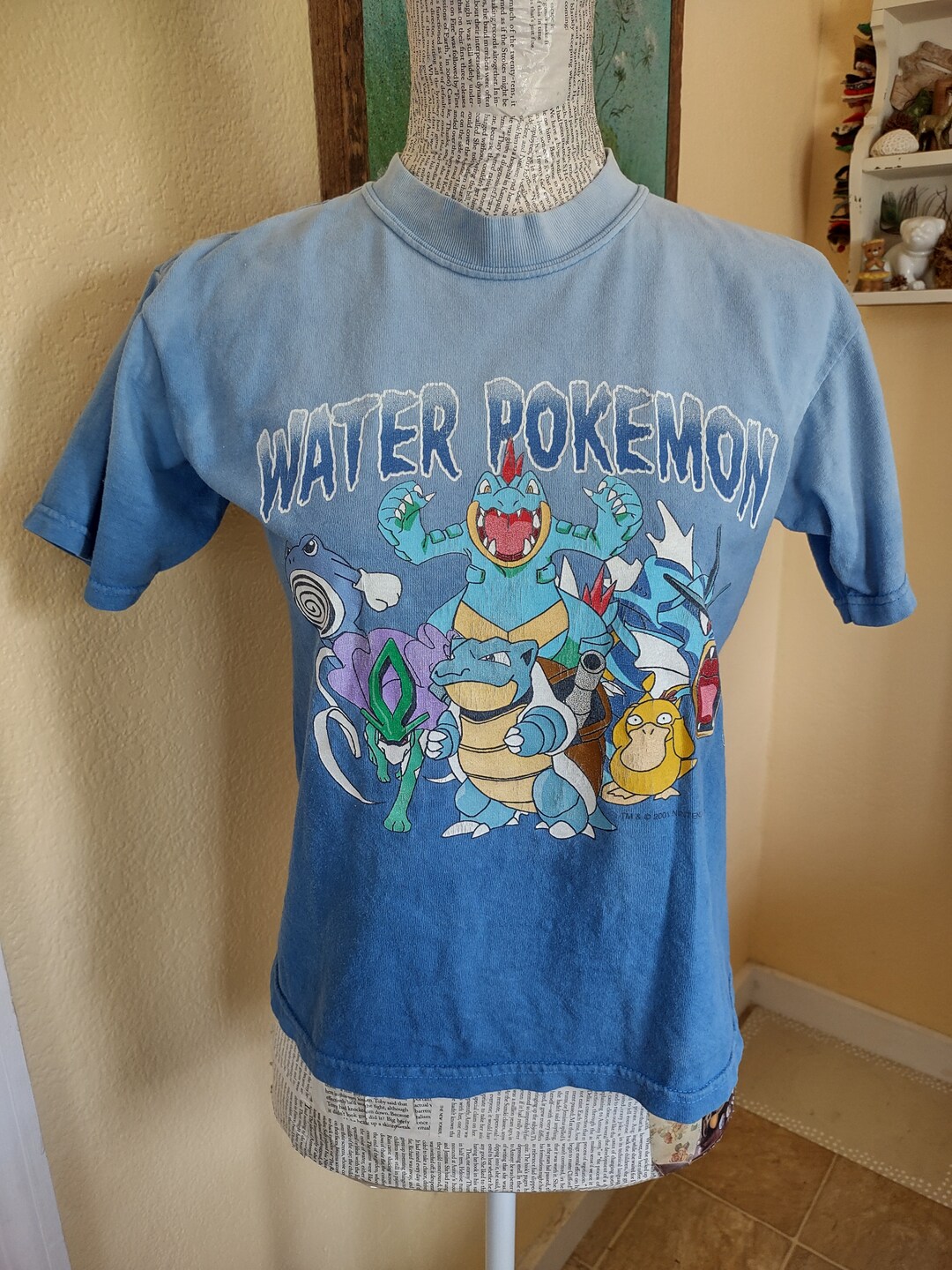 Vintage 2001 Official Nintendo Water Pokemon T Shirt Youth Small / Med ...
