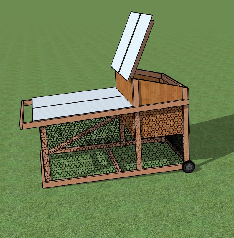 Chicken Tractor Plan Set – 6ft X4ft X4ft With Instant PDF Download ...