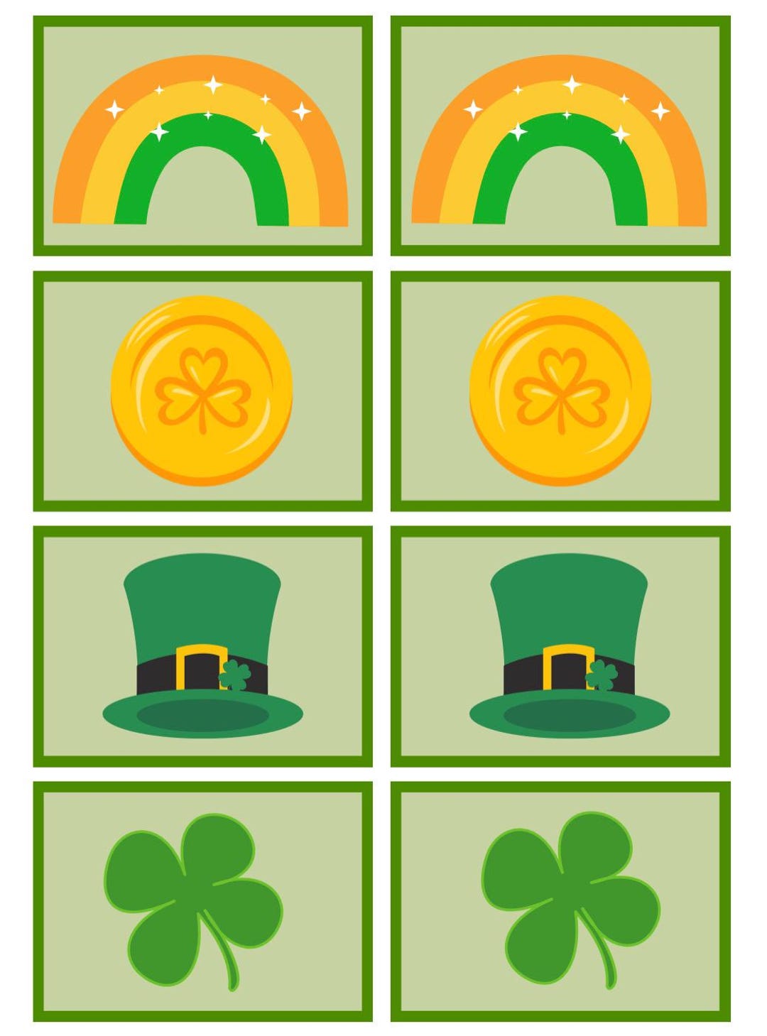 St Patrick's Day Matching Game for Kids | Fun & Educational Activity ...