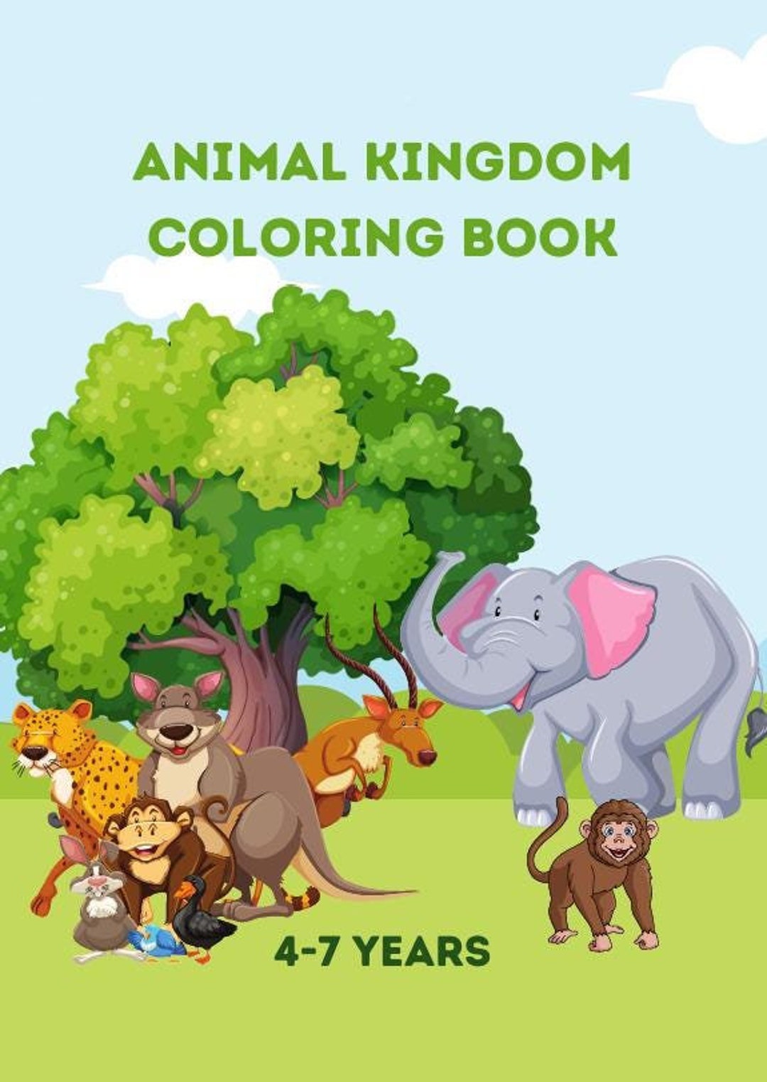 Animal Kingdom Coloring Book - Etsy
