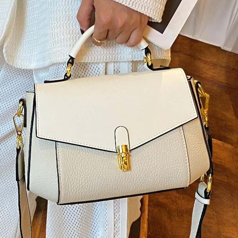 Genuine Cowhide Leather Women's Shoulder Bag – Trendy All-match ...