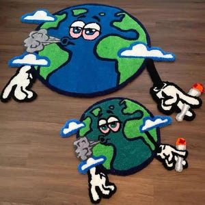Custom Tuft Rug Design | Personalized Shape Design Anime Velvet ...