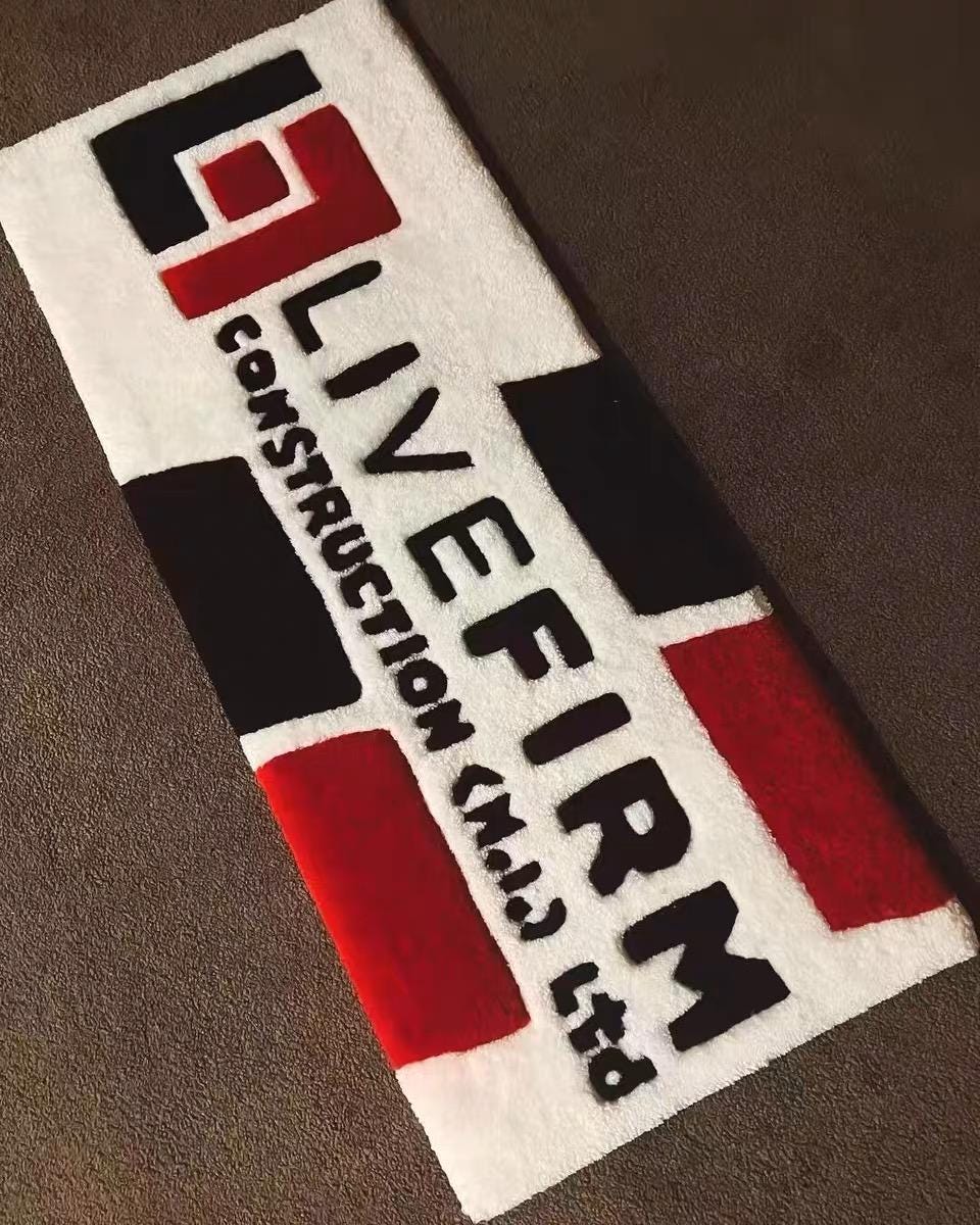 Custom Logo Tufted Rug Design | Personalized Shape Custom Rug | Custom ...