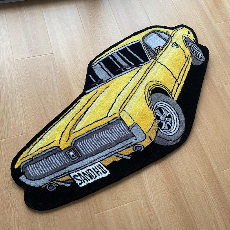 Custom Tuft Rug Design | Custom Car Rug | Personalized Shape Design ...