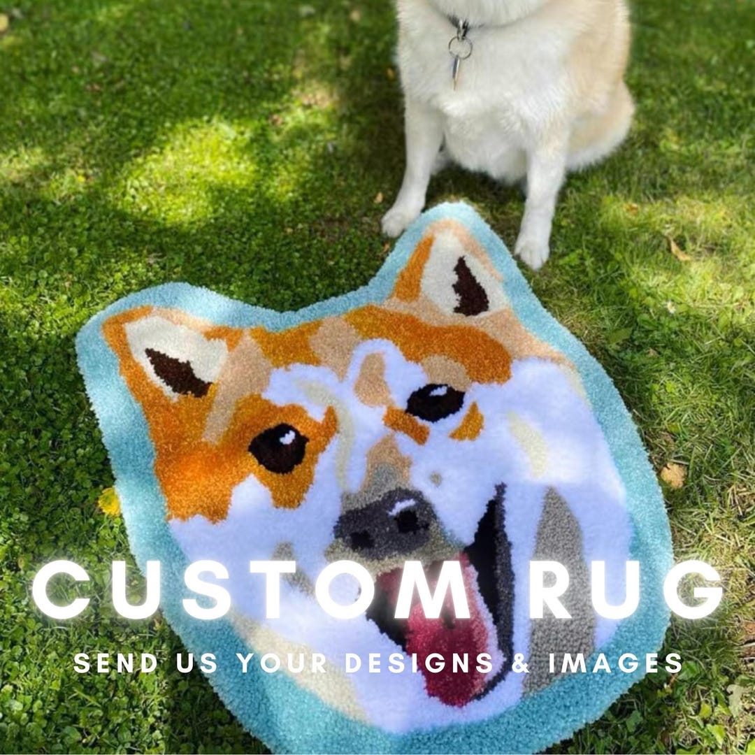 Custom Tuft Pet Rug Design | Personalized Shape Design | Custom Dog Cat ...