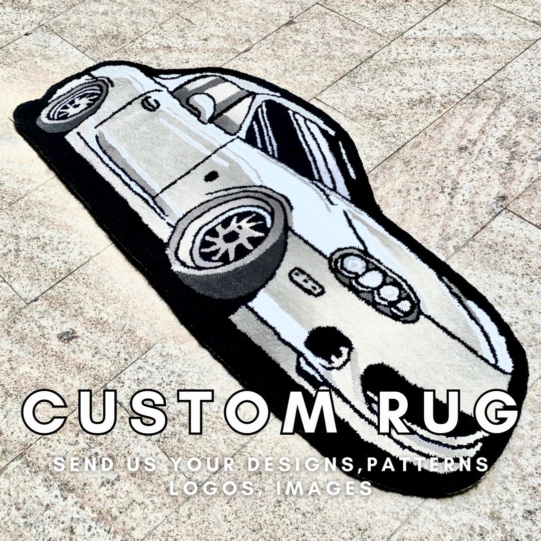 Custom Tuft Rug Design | Custom Car Rug | Personalized Shape Design ...