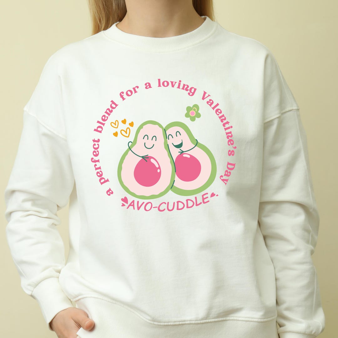 Avo-cuddle Valentine Design Cute Avocado Couple Digital Download. - Etsy