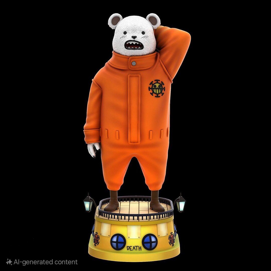Bepo | One Piece | Miniature | Anime | Heart Pirates | Anime Gifts | 3D ...