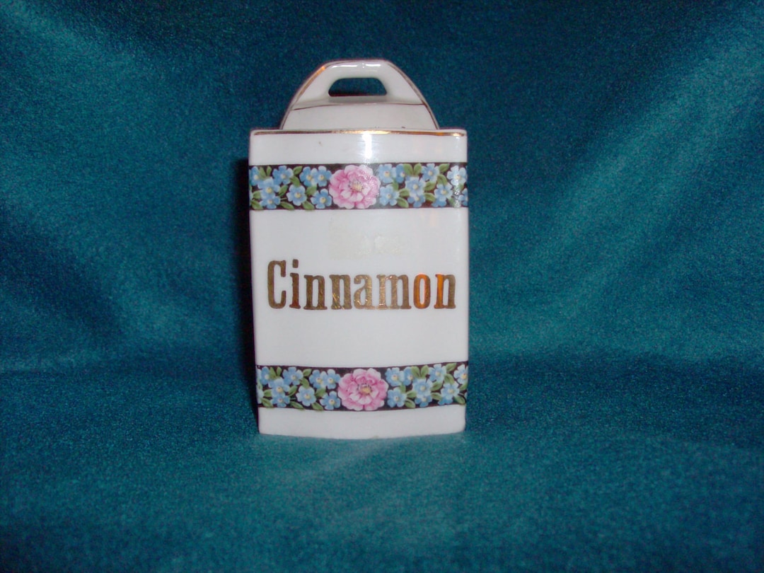 Cinnamon Porcelain Canister Made in Germany Vintage Canister - Etsy