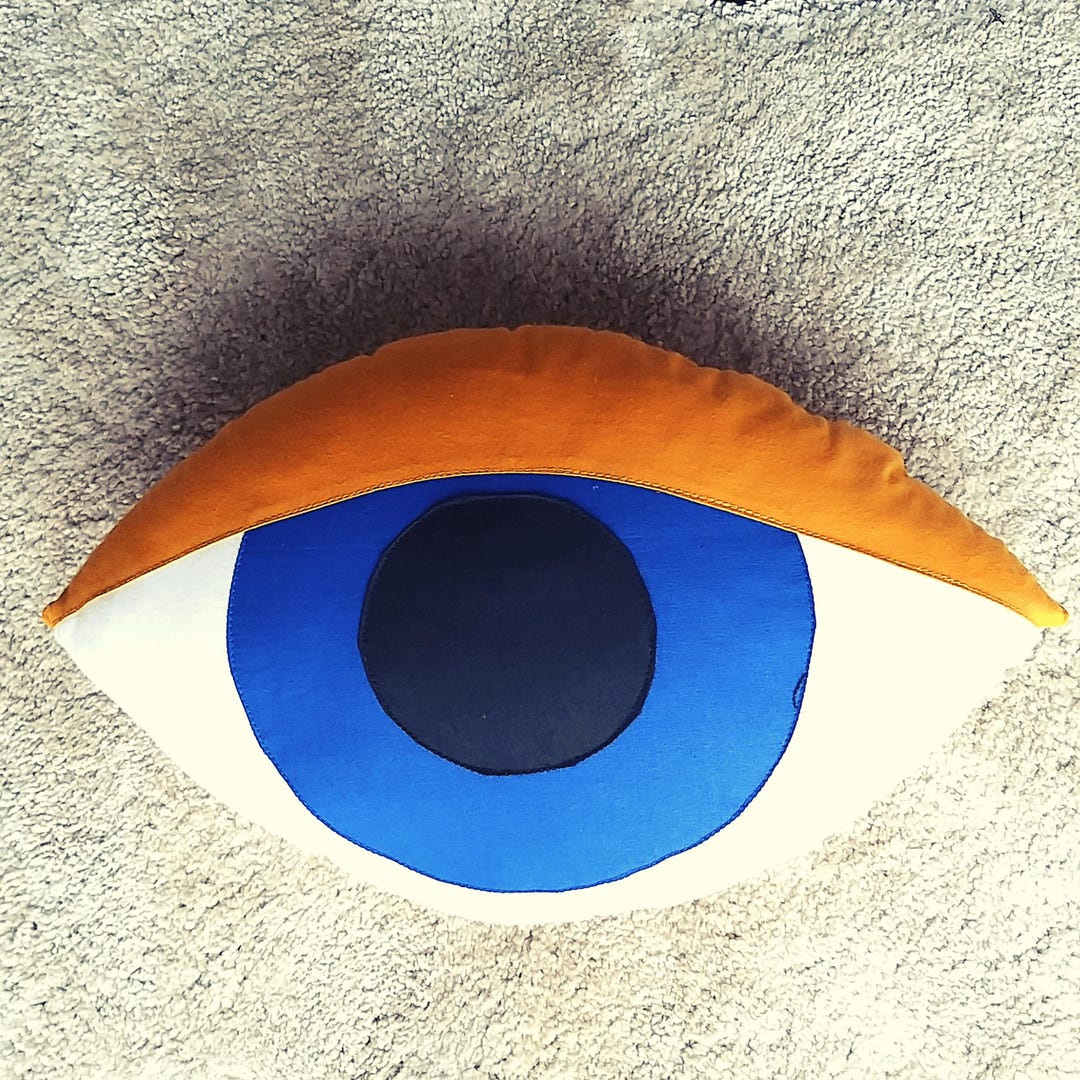 Whimsical Eye-shaped Pillow | Plush Sleep Aid & Decorative Cushion for ...