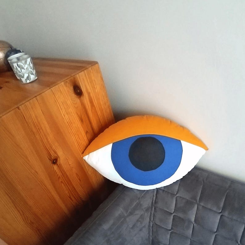 Whimsical Eye-shaped Pillow | Plush Sleep Aid & Decorative Cushion for ...