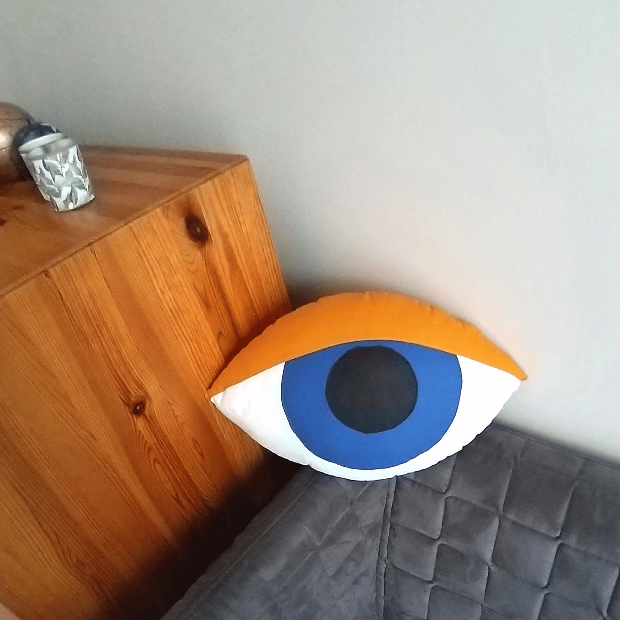 Whimsical Eye-shaped Pillow | Plush Sleep Aid & Decorative Cushion for ...