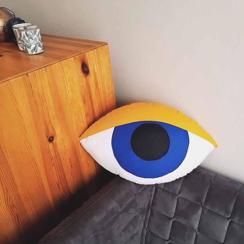 Whimsical Eye-shaped Pillow | Plush Sleep Aid & Decorative Cushion for ...