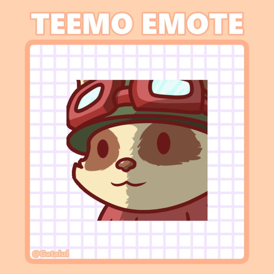Teemo Animated Emote – Bop for Twitch & Discord (league of Legends) - Etsy