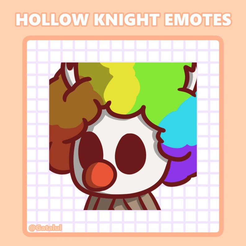 Knight Emote Clown | Twitch & Discord (hollow Knight) - Etsy