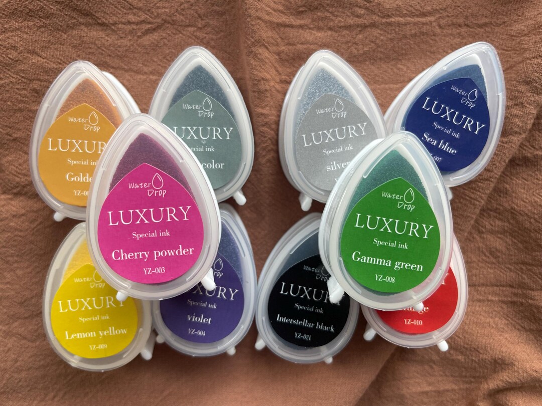 Ink Stamp Pad, Retro Big Ink Pads, Teardrop-shaped Stamp Pad ...