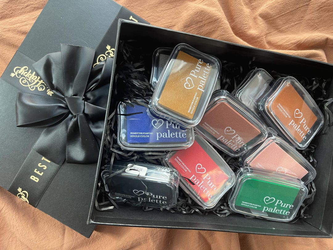 20 Colors Ink Pad, Stamp Ink Pad, Square Colored Stamp, Colorful Ink ...