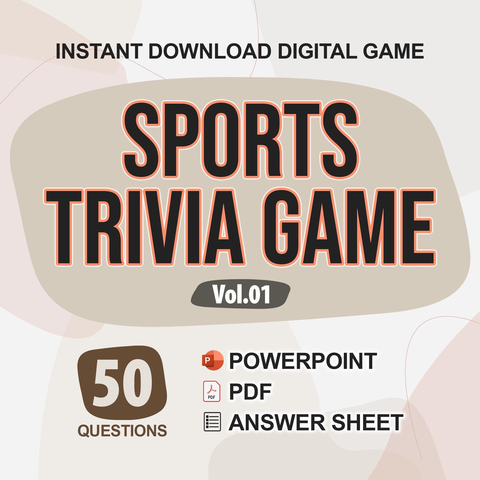 Sports and Games Trivia Digital Game (#1) | 50 Questions | Trivia Game ...