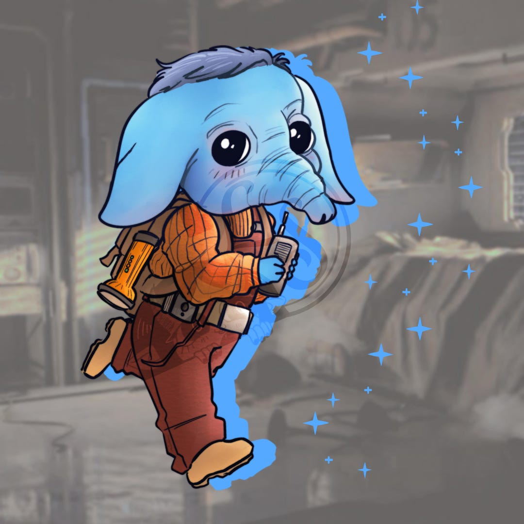 Neel Skeleton Crew Star Wars Sticker - Etsy