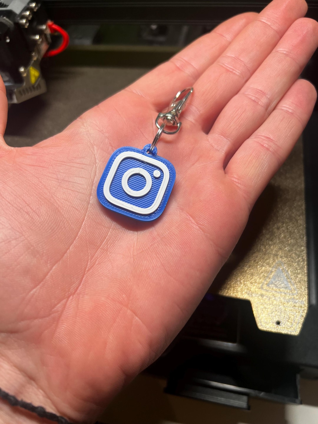 3D Instagram Social Media Nfc Keyring STL File, NFC Keychain, 3D ...
