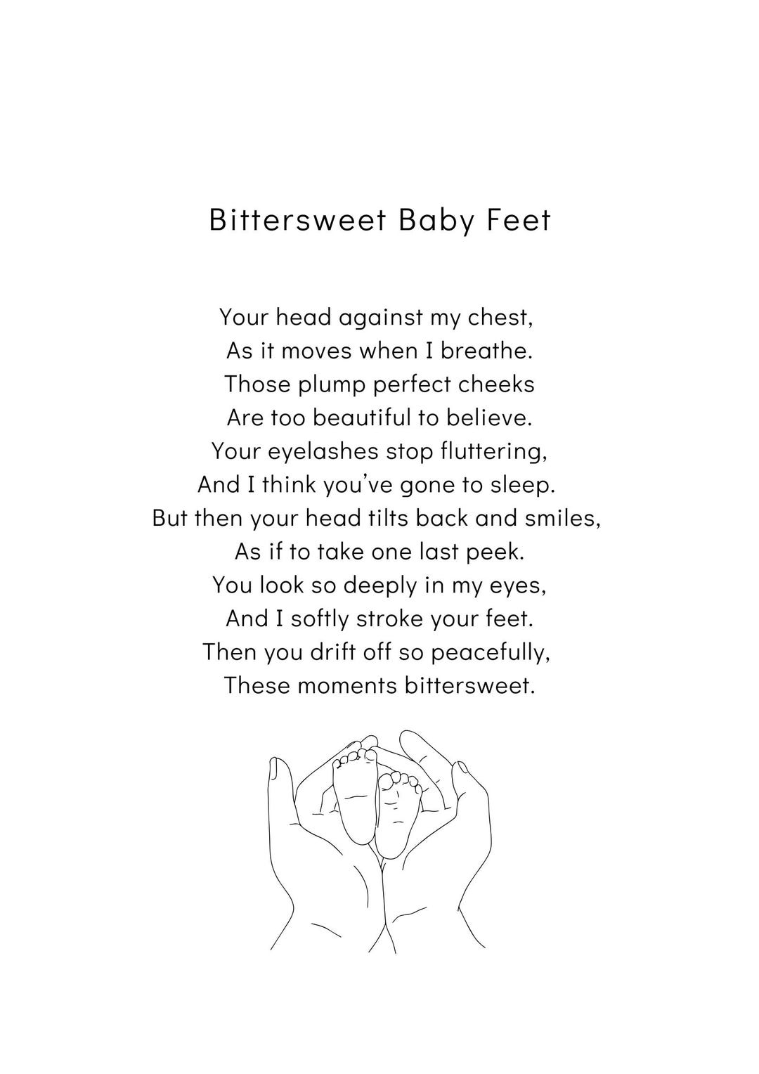 Baby Room Decor - Baby Feet Poem & Poster - Etsy