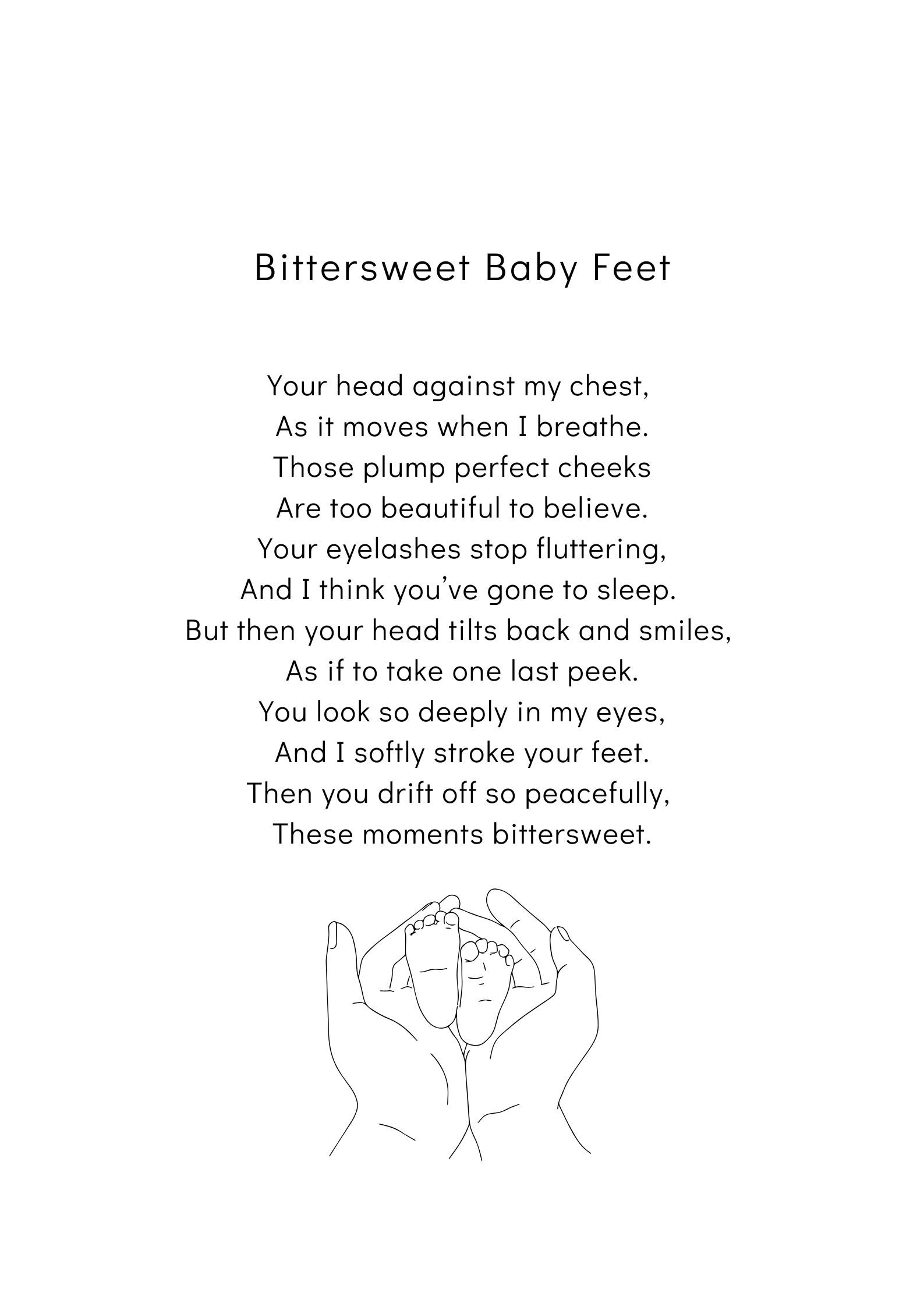 Baby Room Decor - Baby Feet Poem & Poster - Etsy