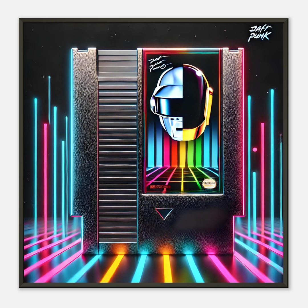 Classic Album Cover NES Cartridge Framed Poster - Retro Gaming Art ...