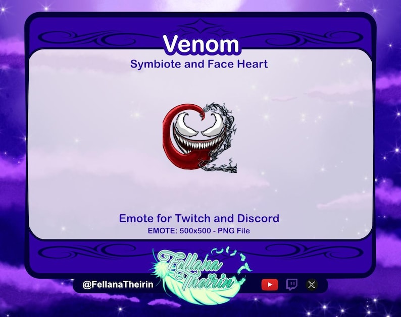 Venom Heart for Twitch and Discord - Etsy