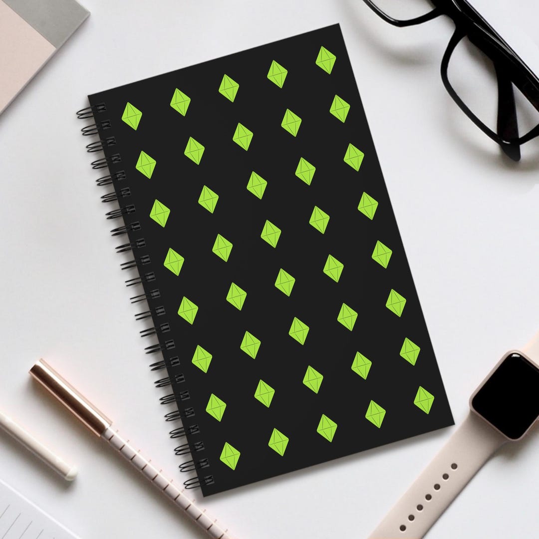 Spiral Journal - Sims Plumbot Pattern Notebook, Gaming Bullet Journal ...