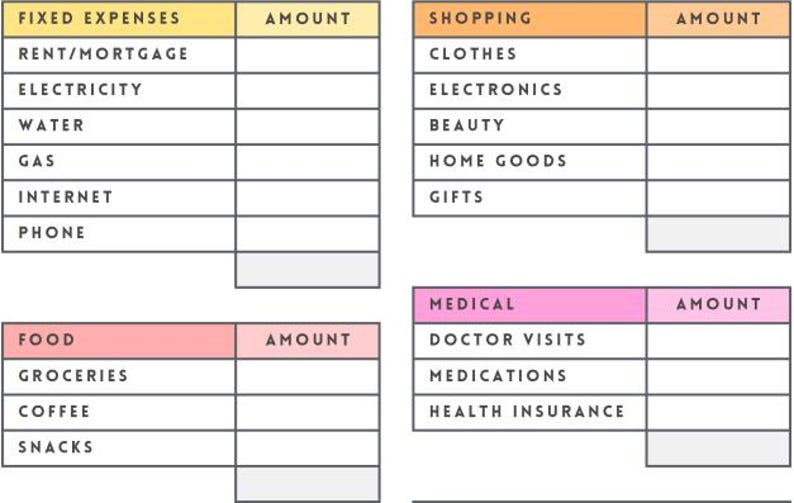 Expense Tracker - Etsy