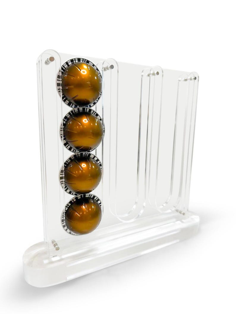 Nespresso Vertuo Acrylic Coffee Pod Organizer Clear Capsule Rack Modern ...