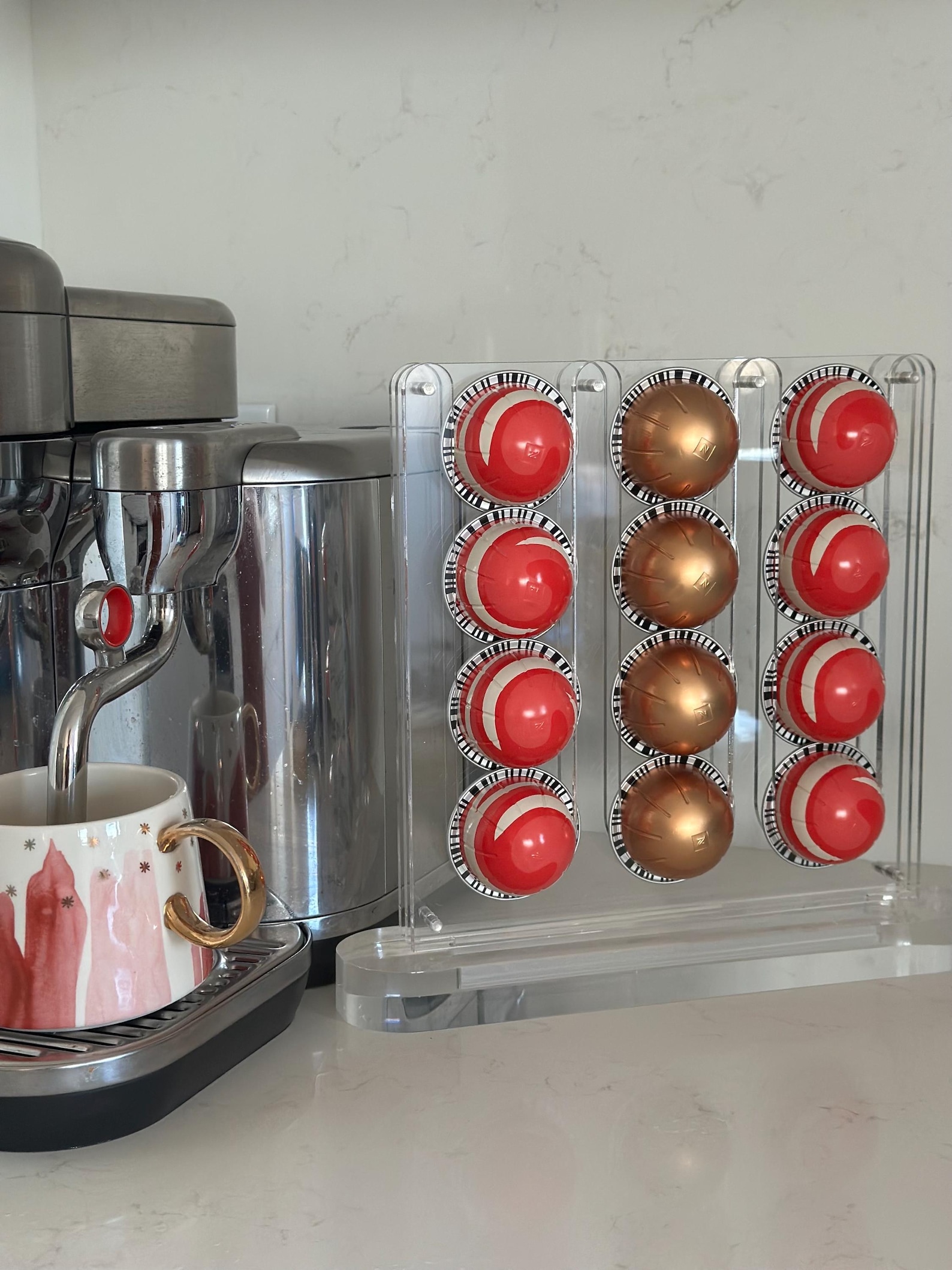 Nespresso Vertuo Acrylic Coffee Pod Organizer Clear Capsule Rack Modern ...