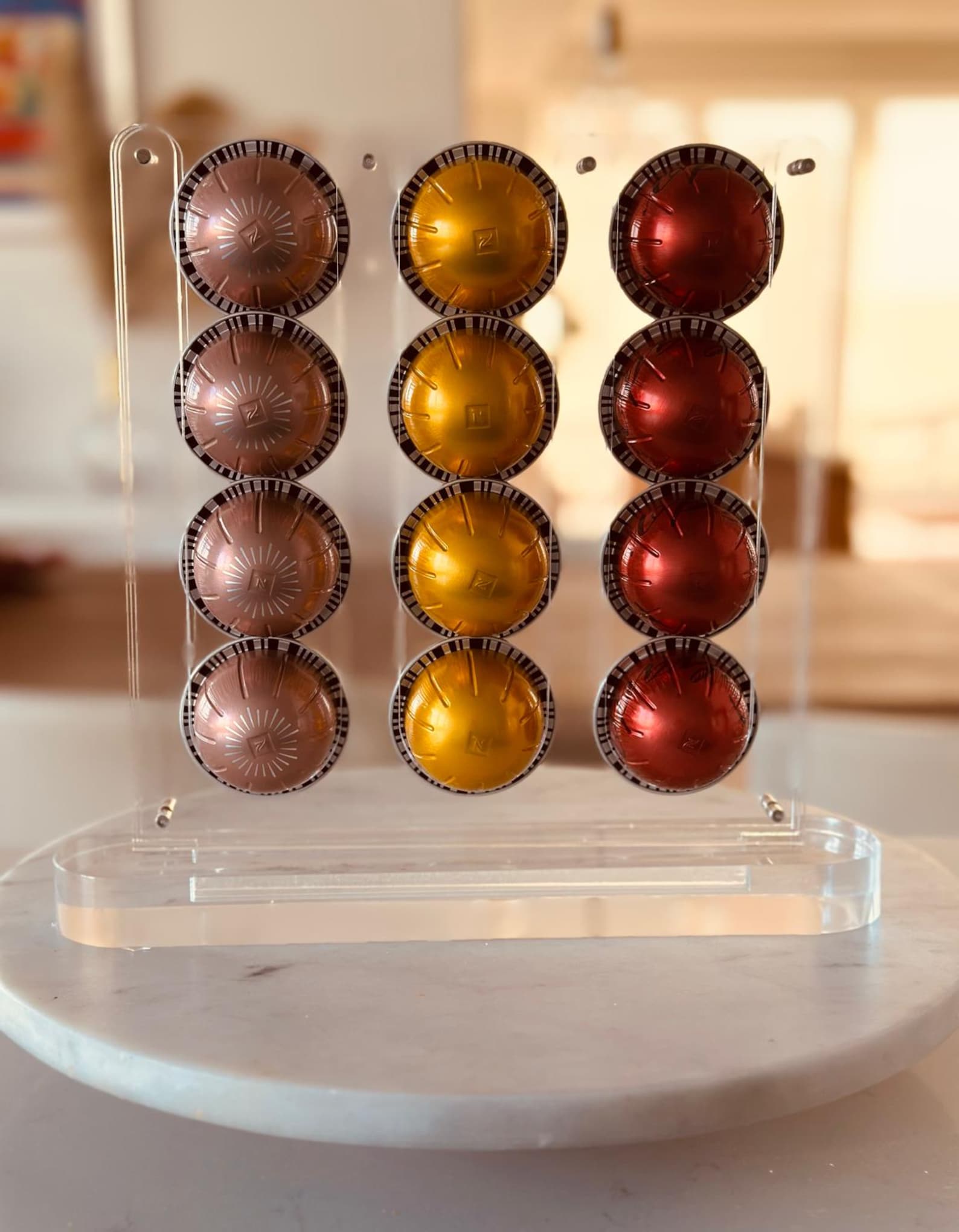 Nespresso Vertuo Acrylic Coffee Pod Organizer Clear Capsule Rack Modern ...