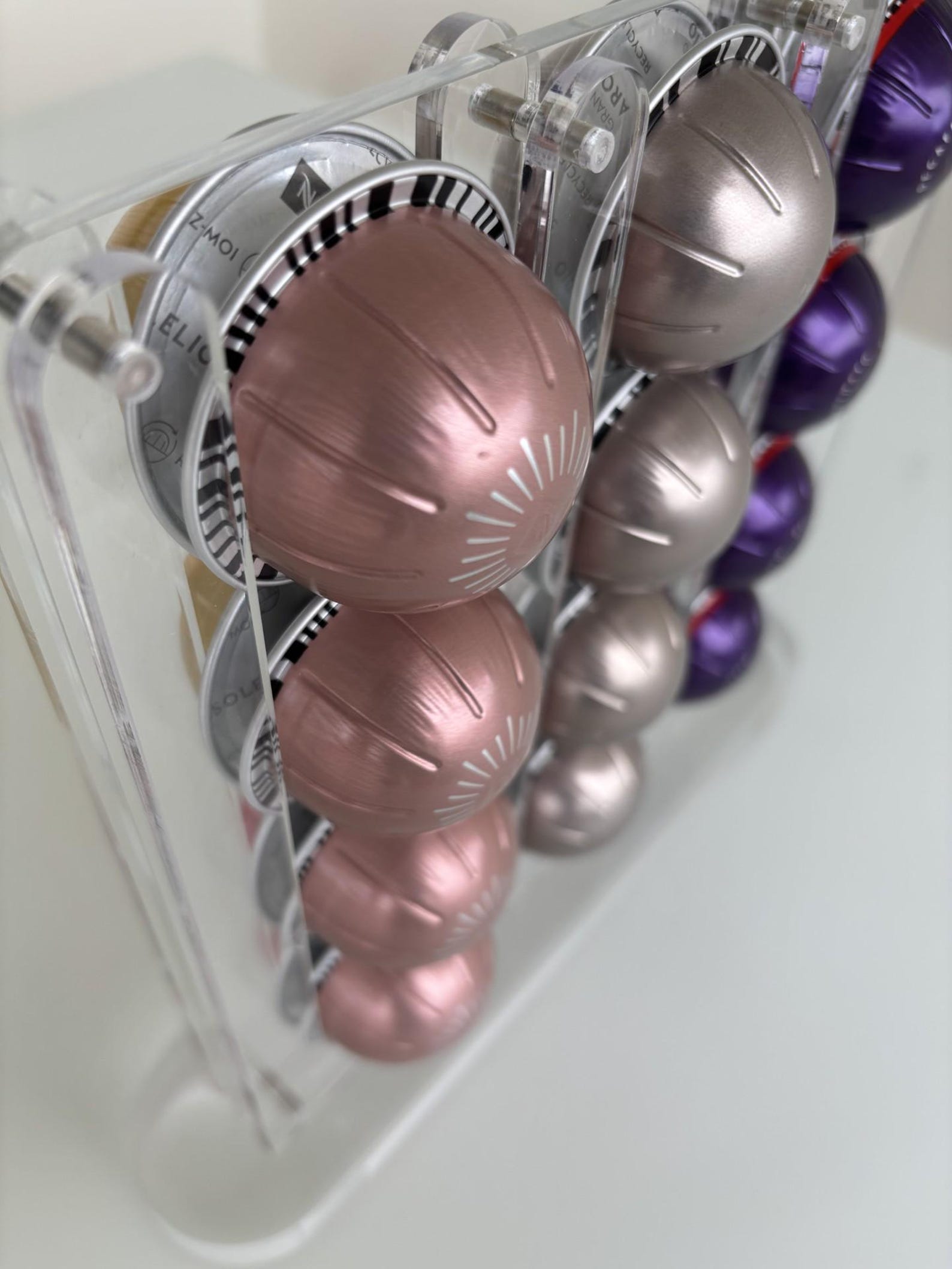 Acrylic Nespresso Vertuo Pod Organizer: Modern Vertuo Capsule Station ...
