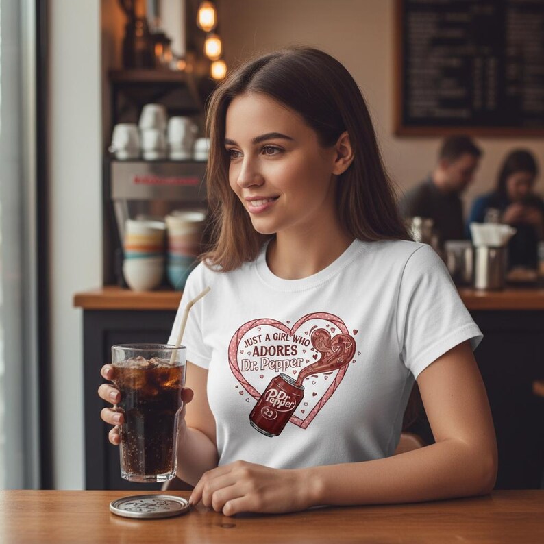 Dr Pepper Girl PNG, Soda Lover Sublimation, Pink Bow Retro Coquette ...