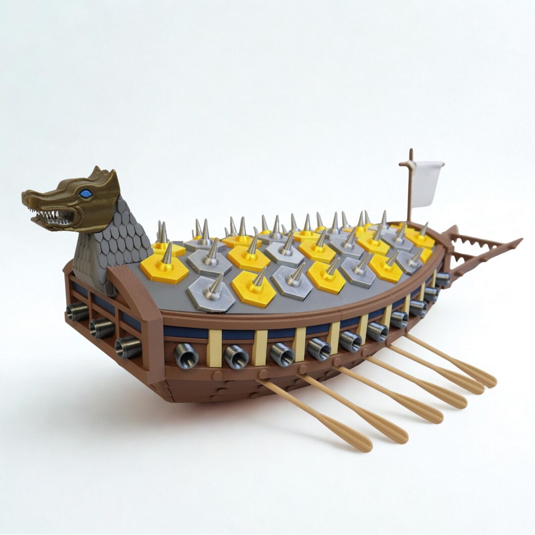 3D Printed Elite Turtle Ship – Age of Empires 2 Inspired Model, DIY Kit ...