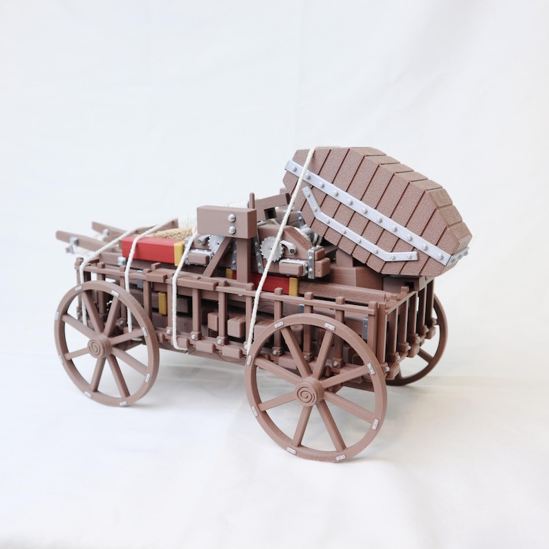 3D Printed Trebuchet Model: Medieval Siege Engine, Gamer Gift ...