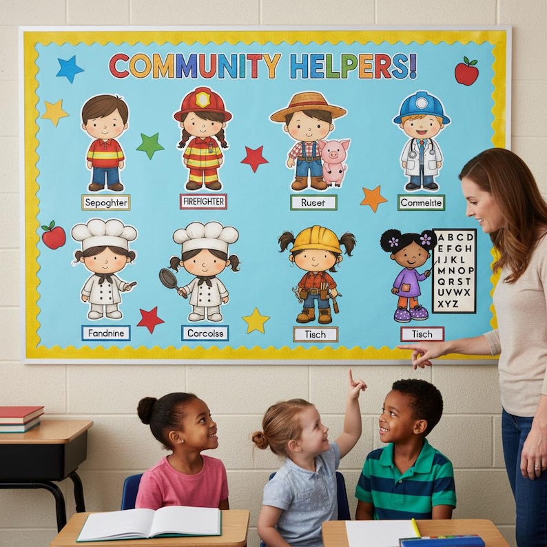 Community Helper Clipart Bundle: Career Kids, Teacher Resources (40 ...