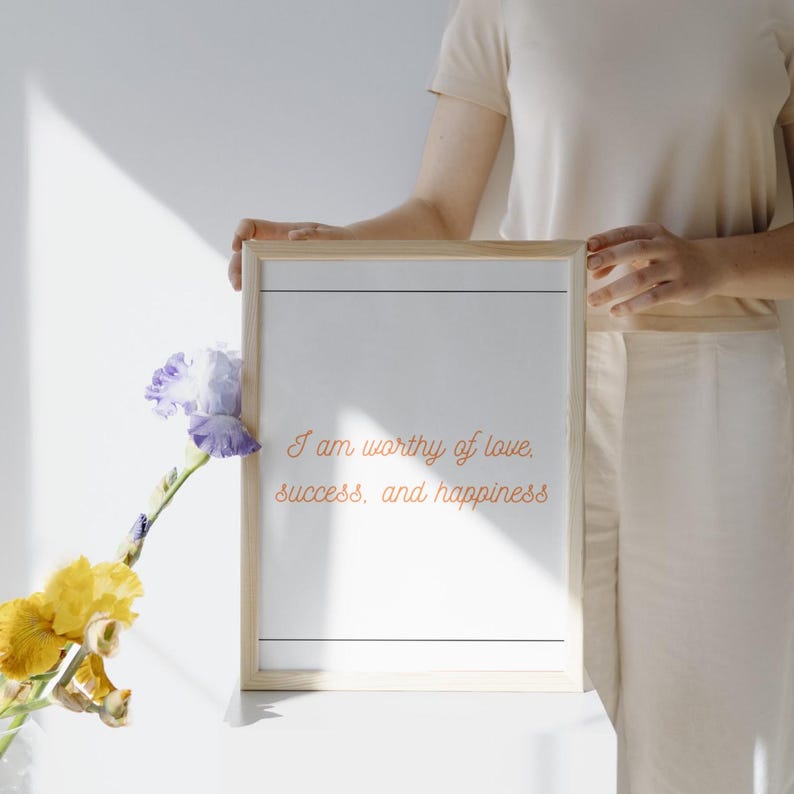 100 Printable Affirmation Cards | Mega Mindset & Self-love Deck ...