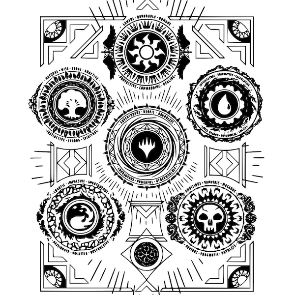 Magic Gathering Svg - Etsy