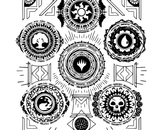 MTG SVG Magic the Gathering Bundle MTG Mana Magic the Gathering Guilds ...
