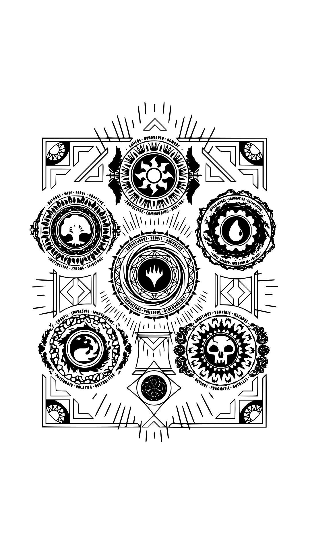 MTG SVG Magic the Gathering Bundle MTG Mana Magic the Gathering Guilds ...