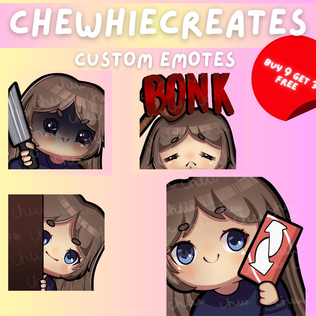 Custom Emotes Made From Scratch, Twitch Emote, Kick Emotes, Youtube ...