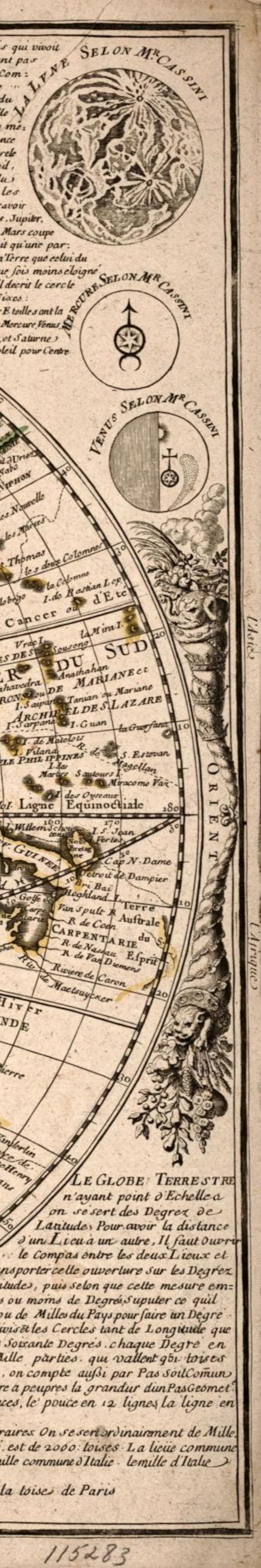 1729 Vintage Two Hemisphere World Map Print (digital Download) Wall ...