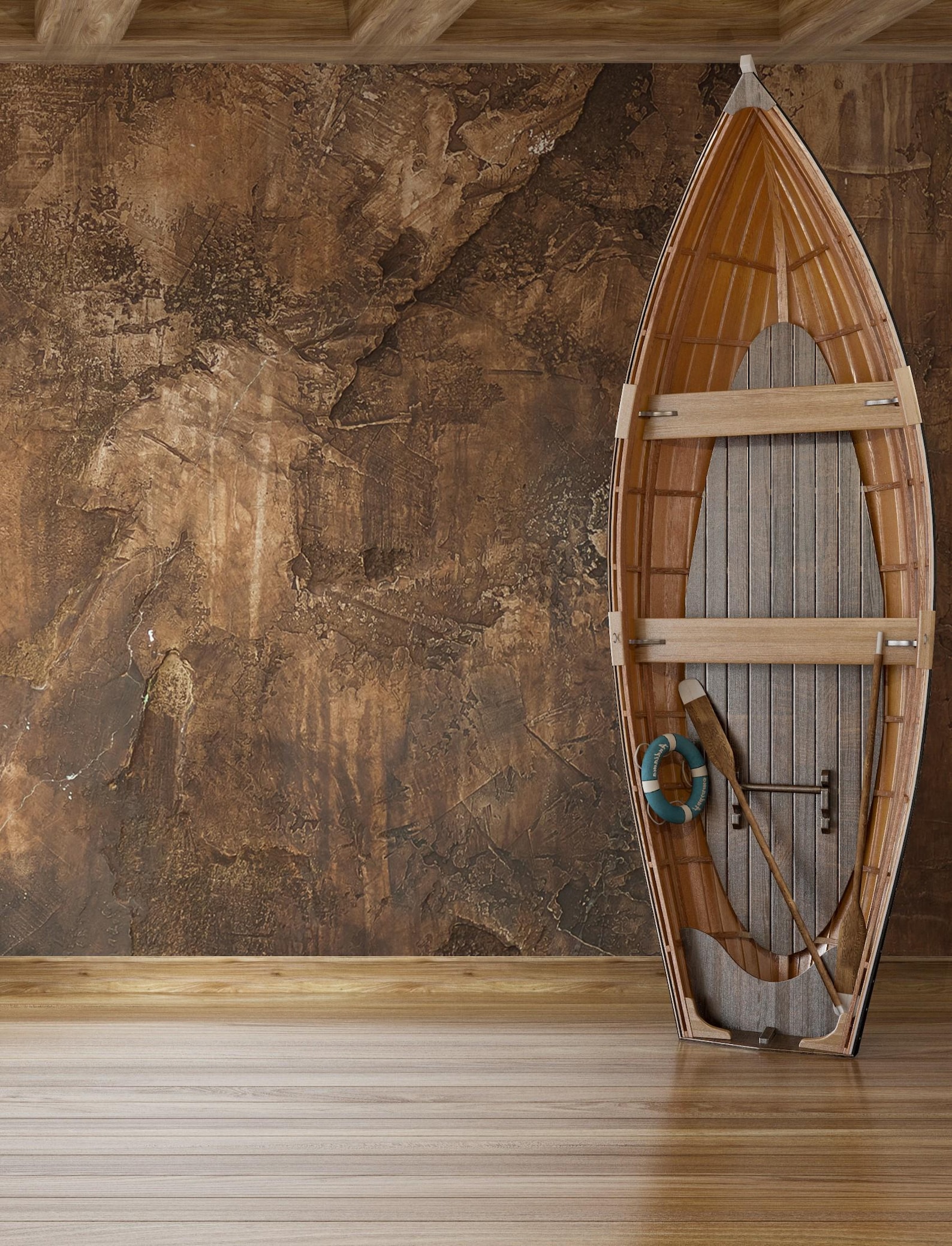 Venetian Bronze Stucco Wallpaper, Modern Industrial Peel and Stick ...
