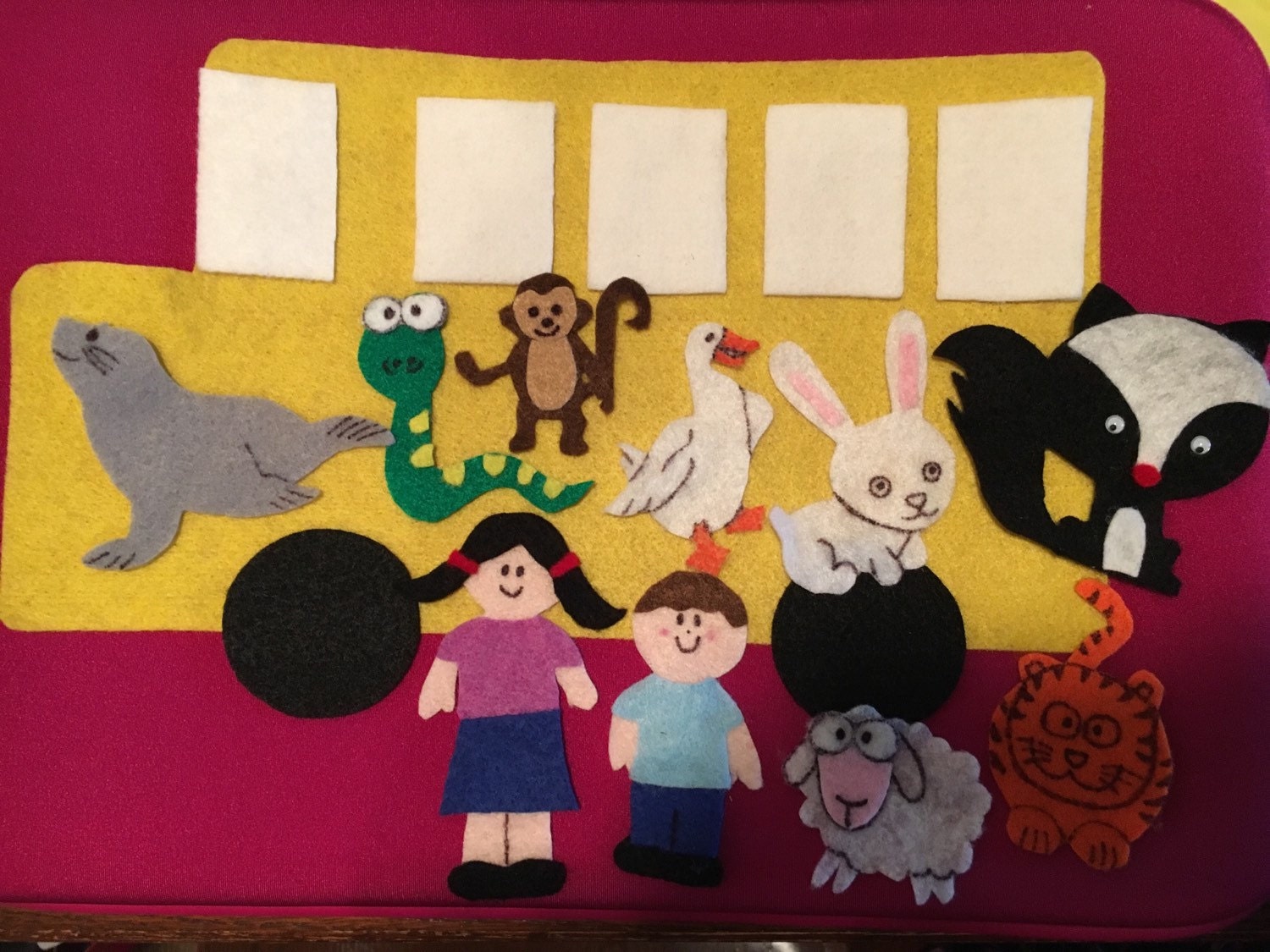 The Seals on the Bus Flannel Felt Board Story/preschool/language - Etsy